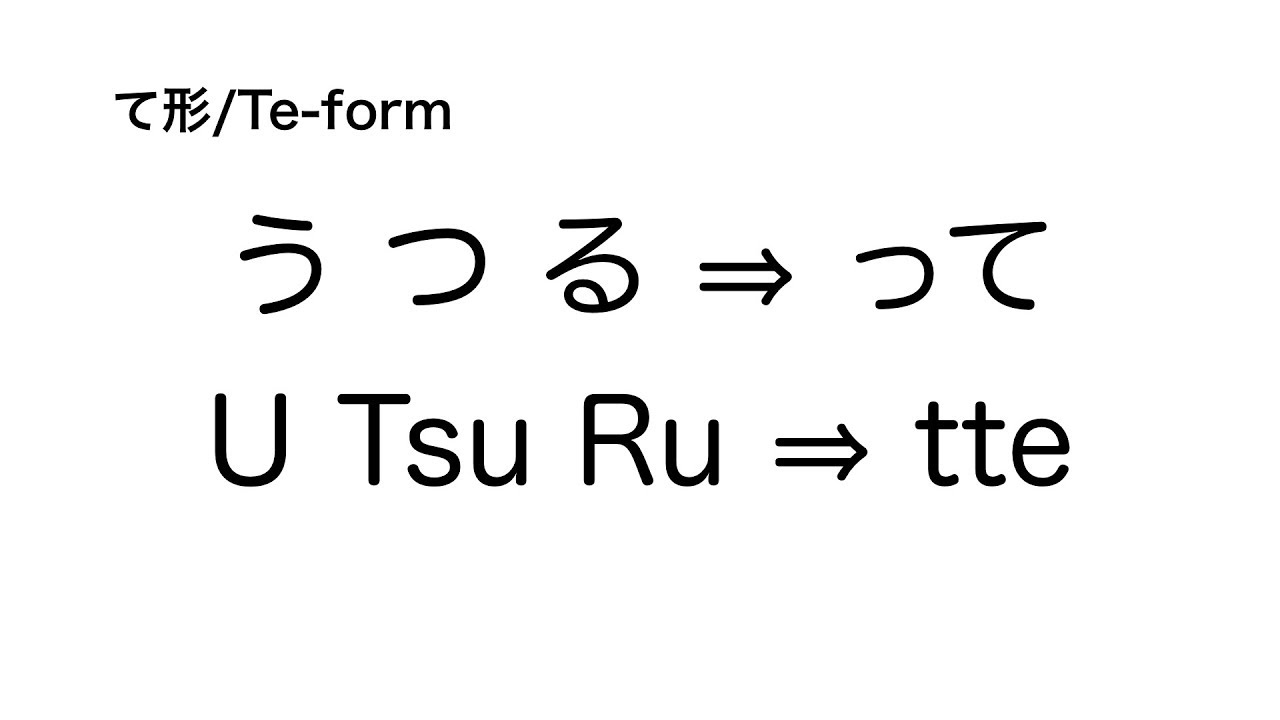 How do/did you learn te-form? (or grammar in general) - Grammar ...