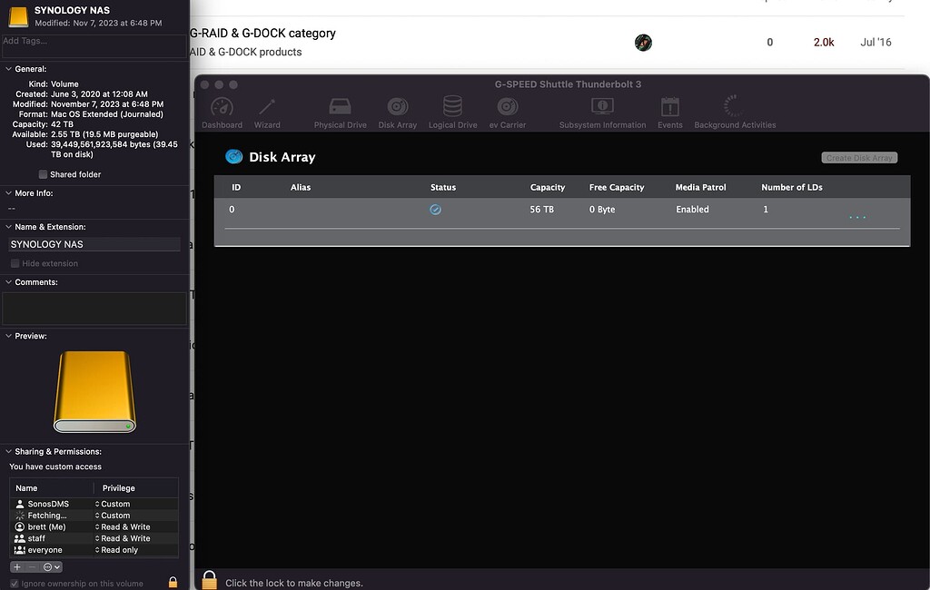 What G Raid Software Will Show AVAILABLE Free Space on the Raid? - G ...