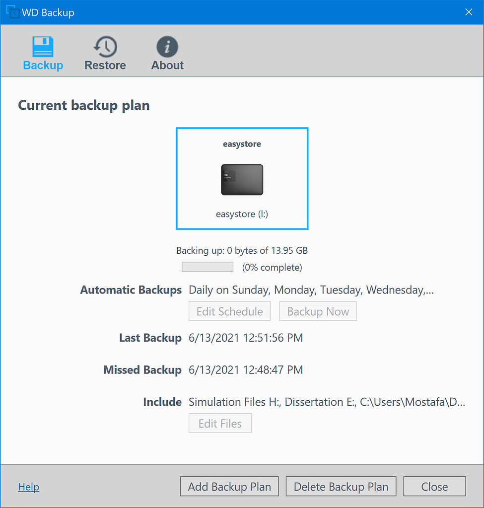 WD backup won't start even after updaing,reinstalling - WD Backup - WD ...