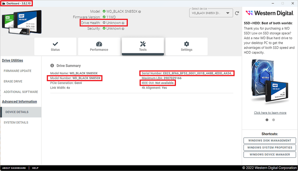Impact of the NVMe Driver on the WD Dashboard Usability - Western ...