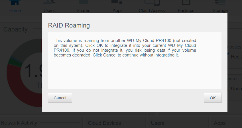 Can I put a RAID5 array from the DL4100 into a PR4100 - My Cloud OS 3 ...